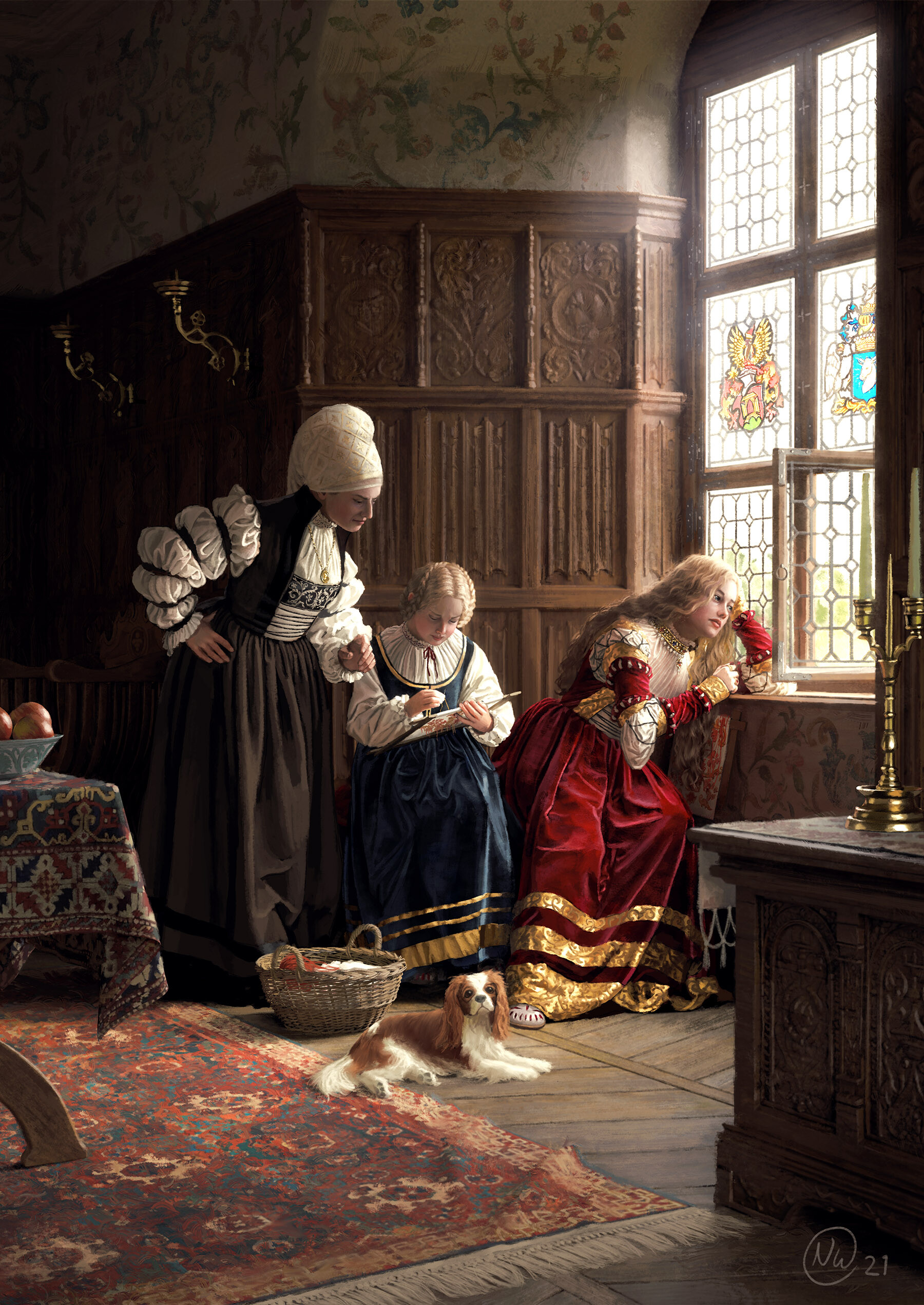 ArtStation - Castle Scene, early 1500's