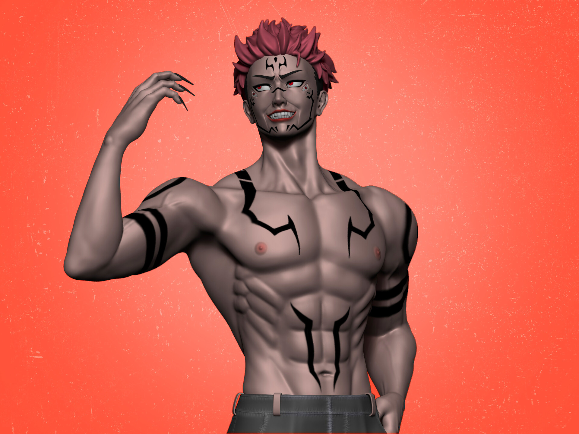 ArtStation - Cartoon character Sukuna😃