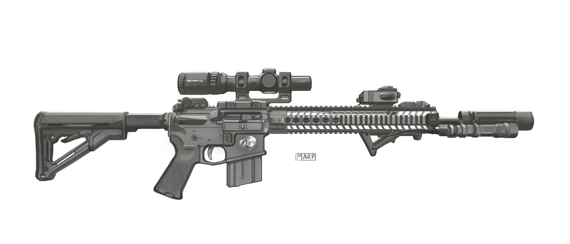 ArtStation - ST-AR 15