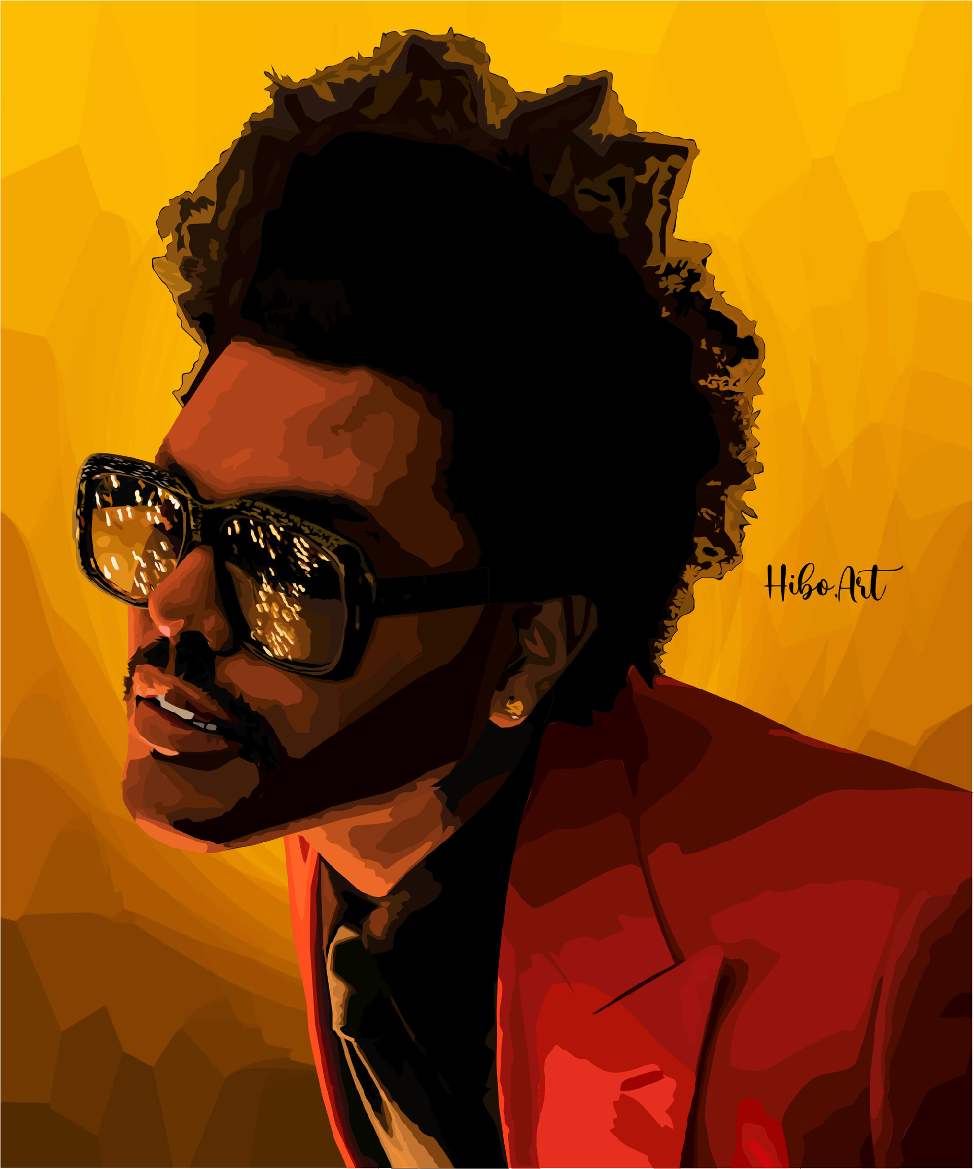 ArtStation - the weeknd vector art by hiboart