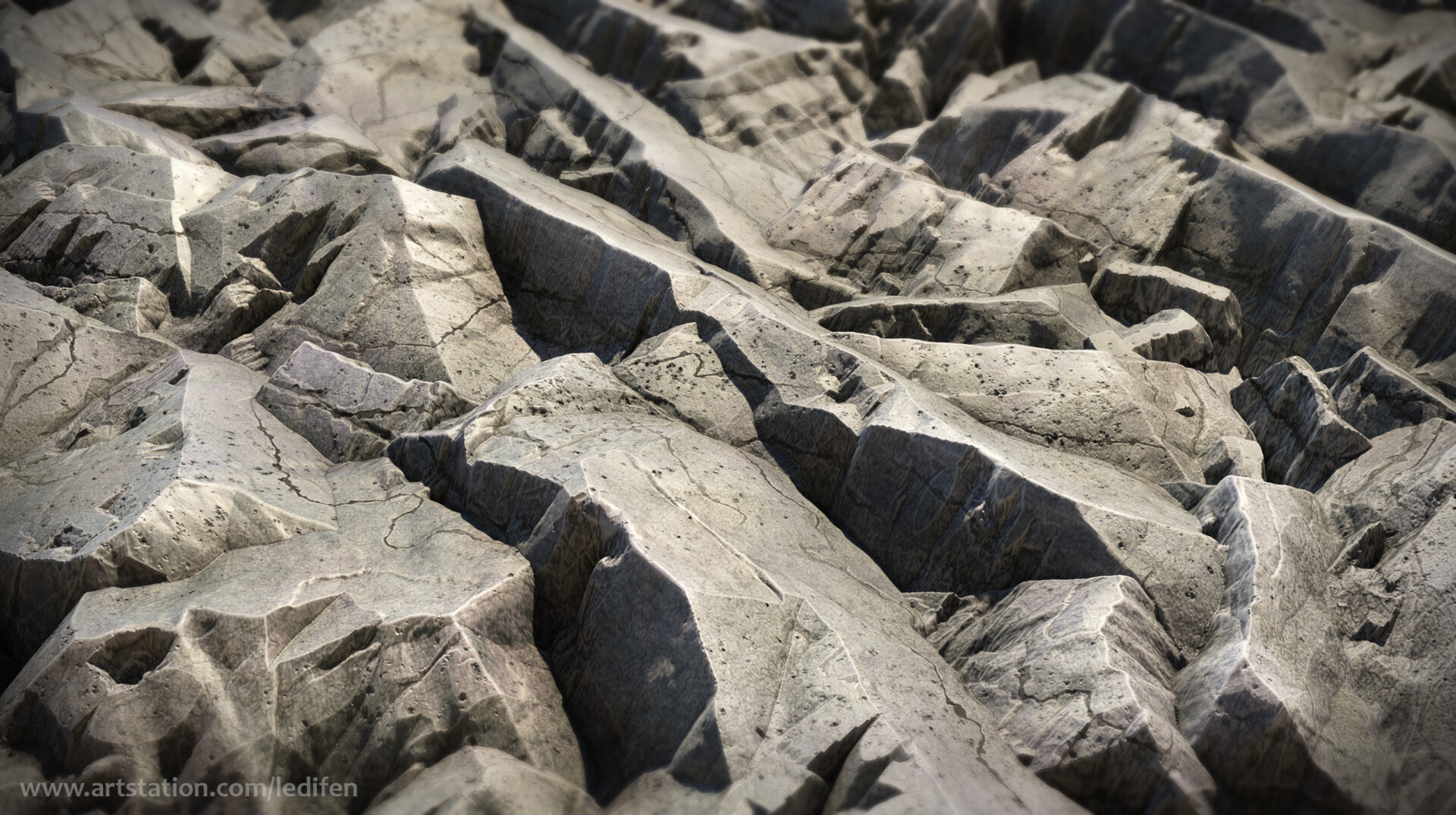 Ledifen - Jagged Slate Cliff [Procedural Texture]