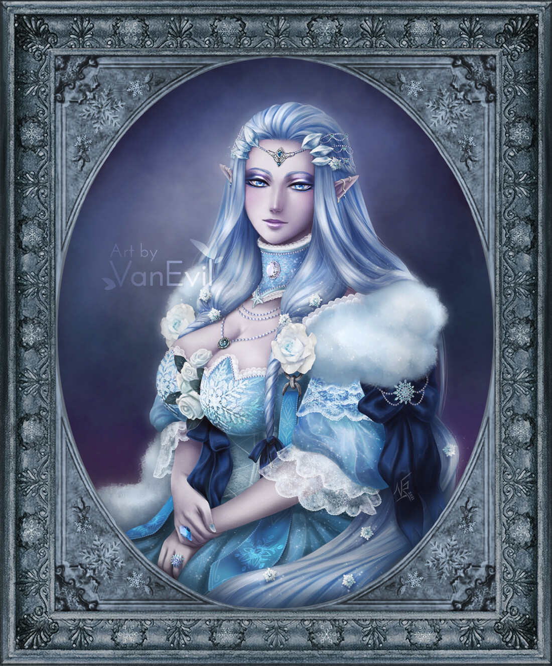 how to draw ice queen