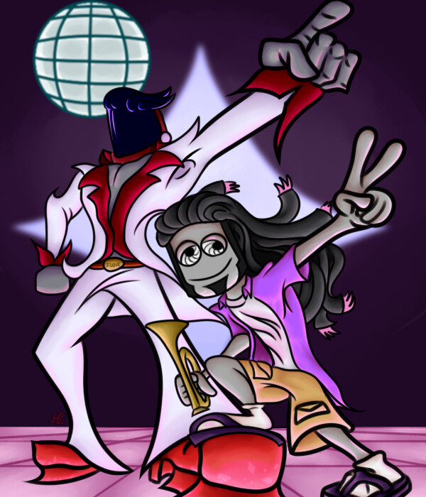 ArtStation - Discobot and Skautobot character designs