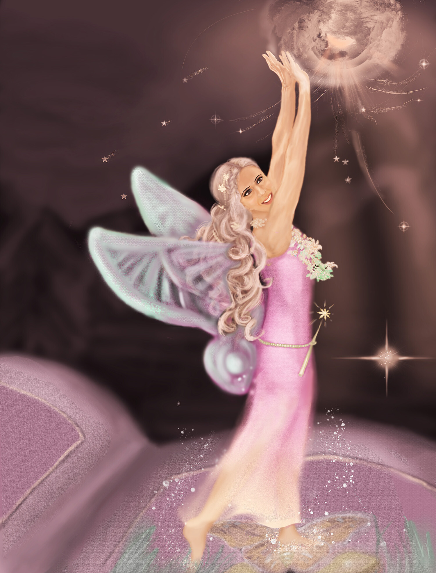 ArtStation - The birth of a flower fairy