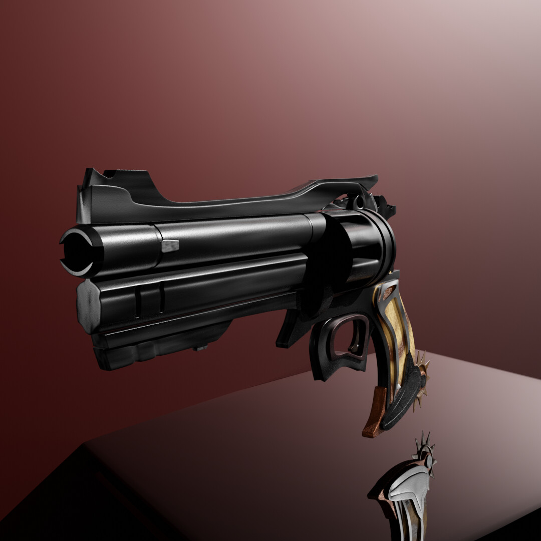 ArtStation - Sheriff's revolver