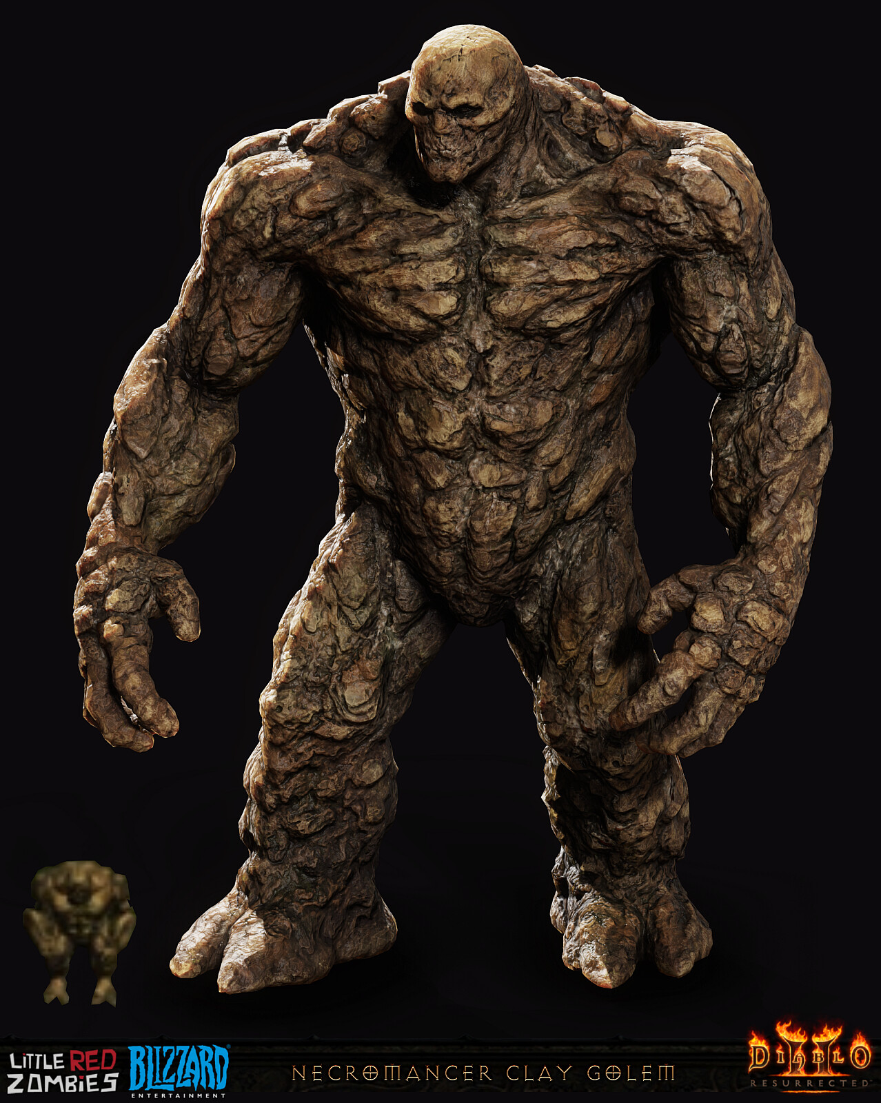LITTLE RED ZOMBIES - Diablo II: Resurrected - Necormancer Clay Golem