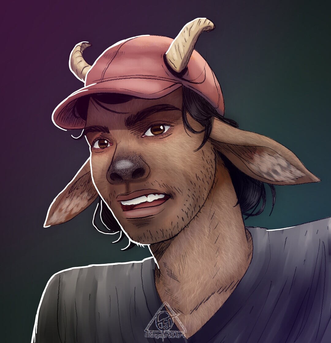 how to draw goat furry