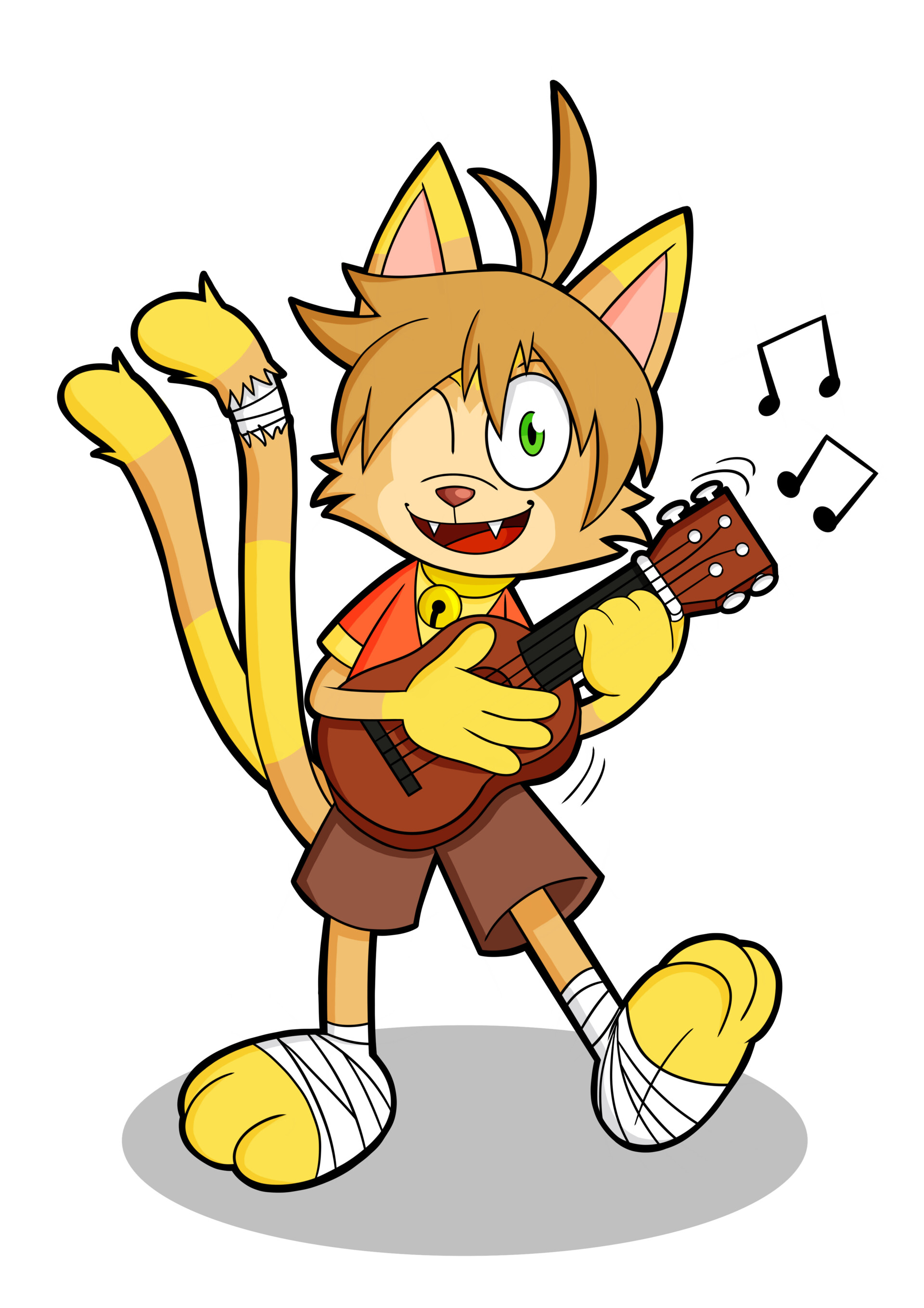 ArtStation - Ukulele Cat (Commission)
