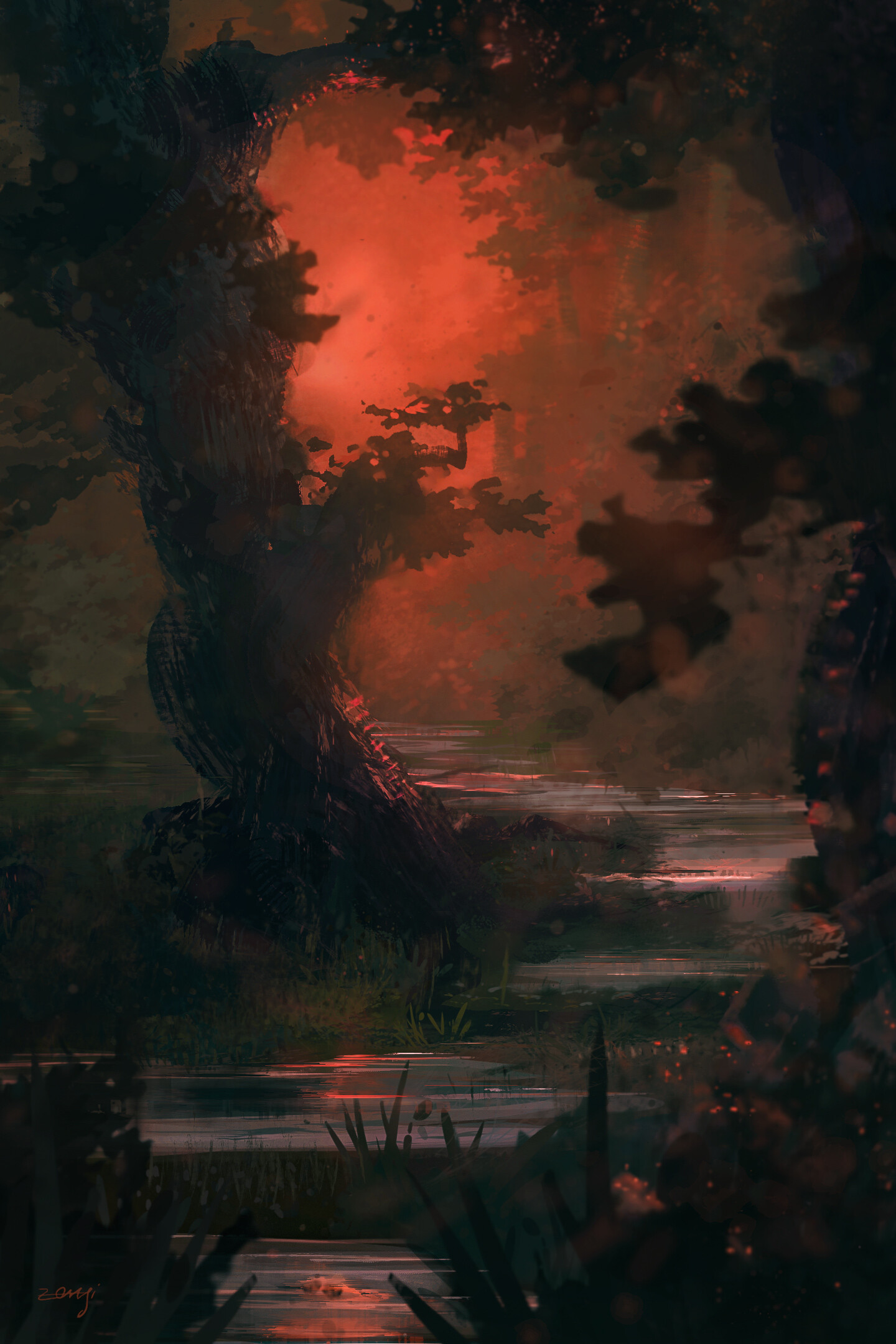 ArtStation - The Red Forest