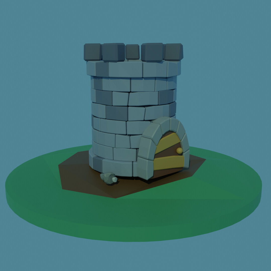 ArtStation - Low Poly Castle