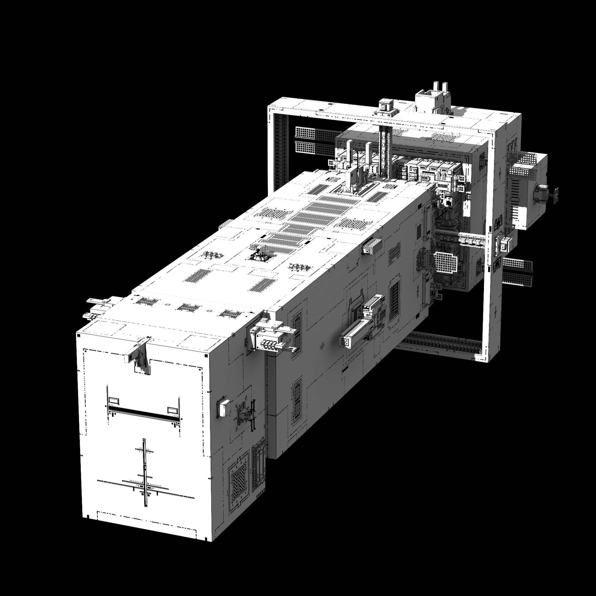 ArtStation - The Holy Kingdom KMM "Trimean" Class Corvette.