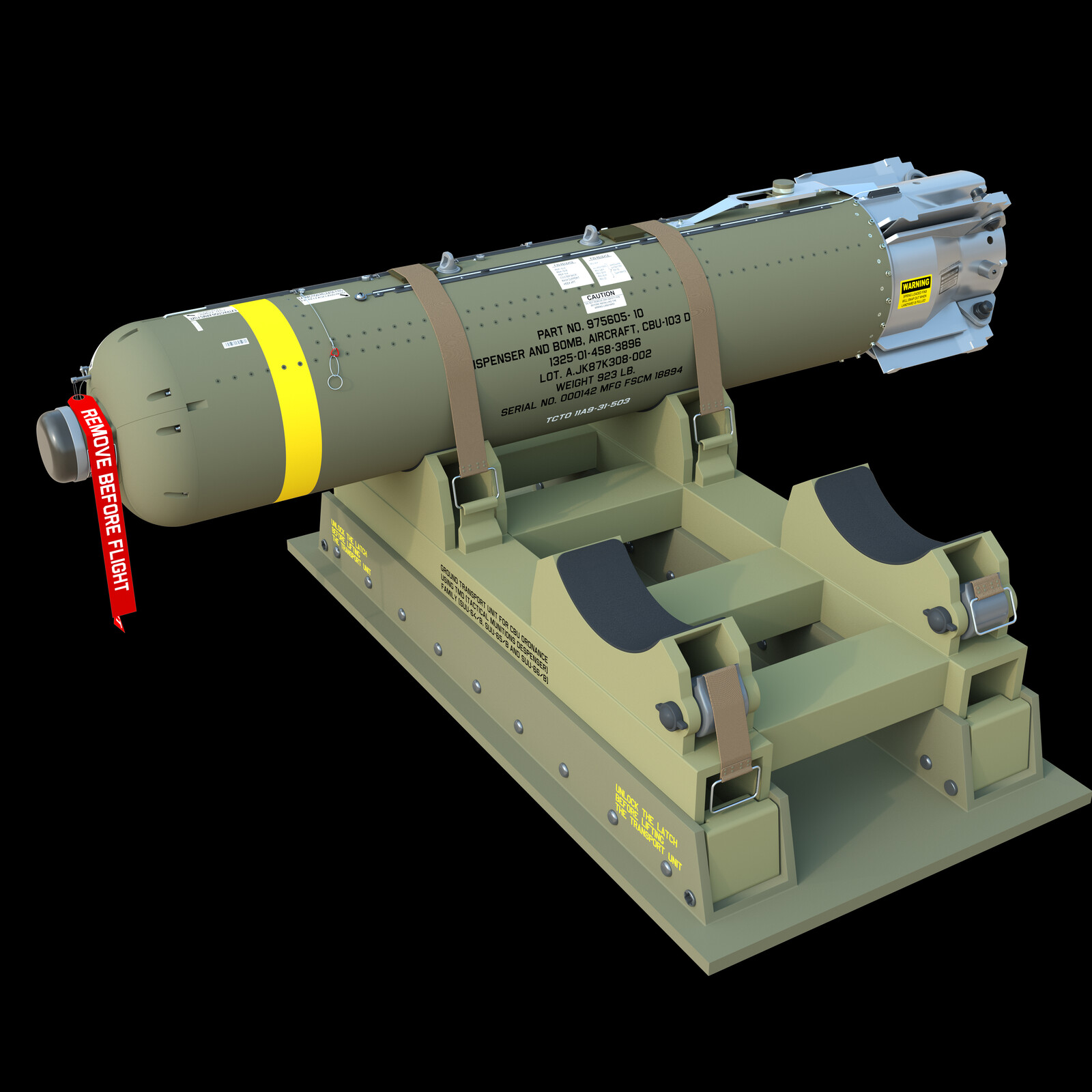 Edgar B - CBU-87 and CBU-103 Combined Effects Munitions on platform
