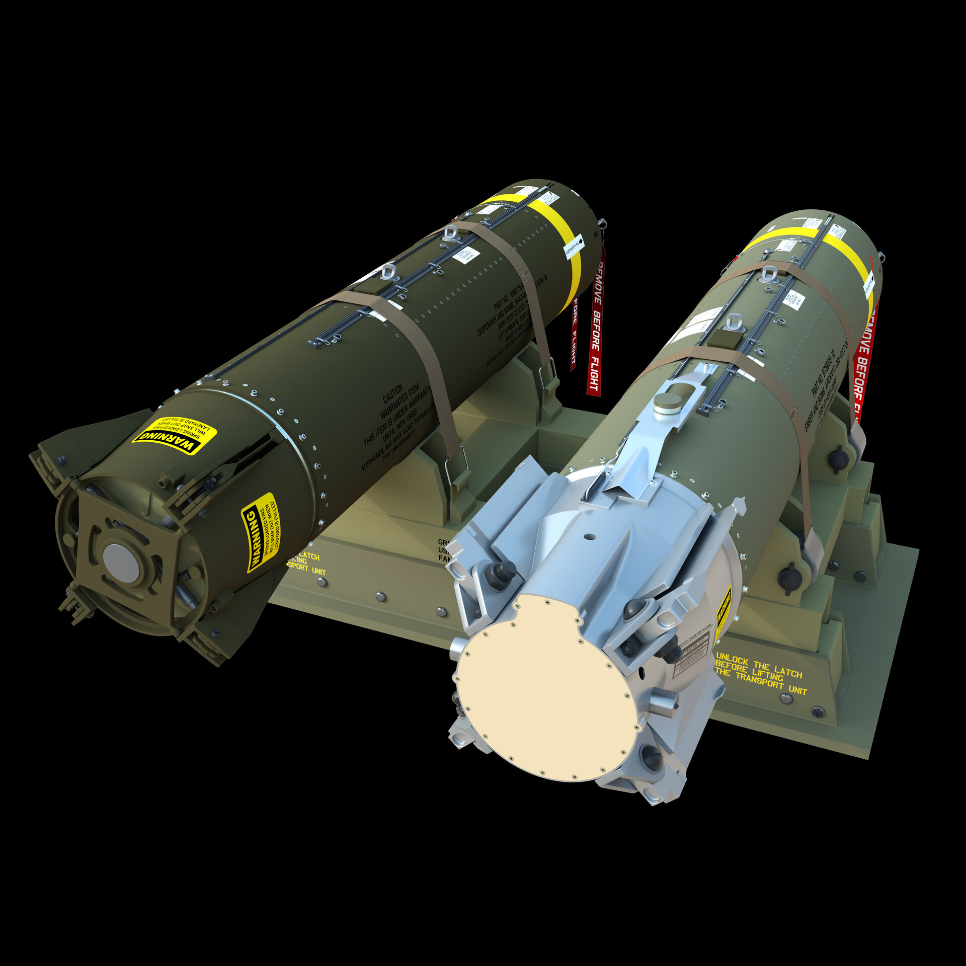 Edgar B - CBU-87 and CBU-103 Combined Effects Munitions on platform