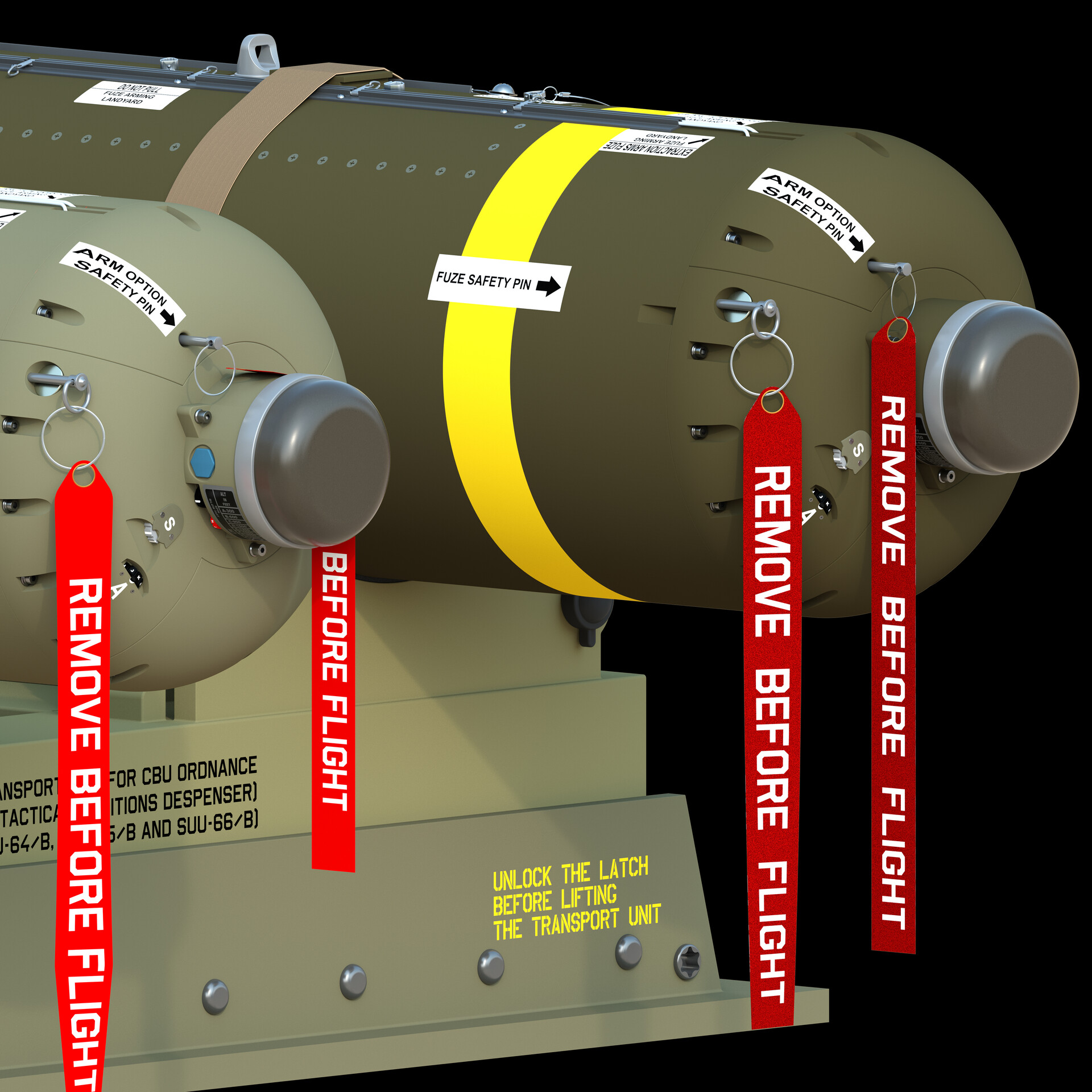 Edgar B - CBU-87 and CBU-103 Combined Effects Munitions on platform