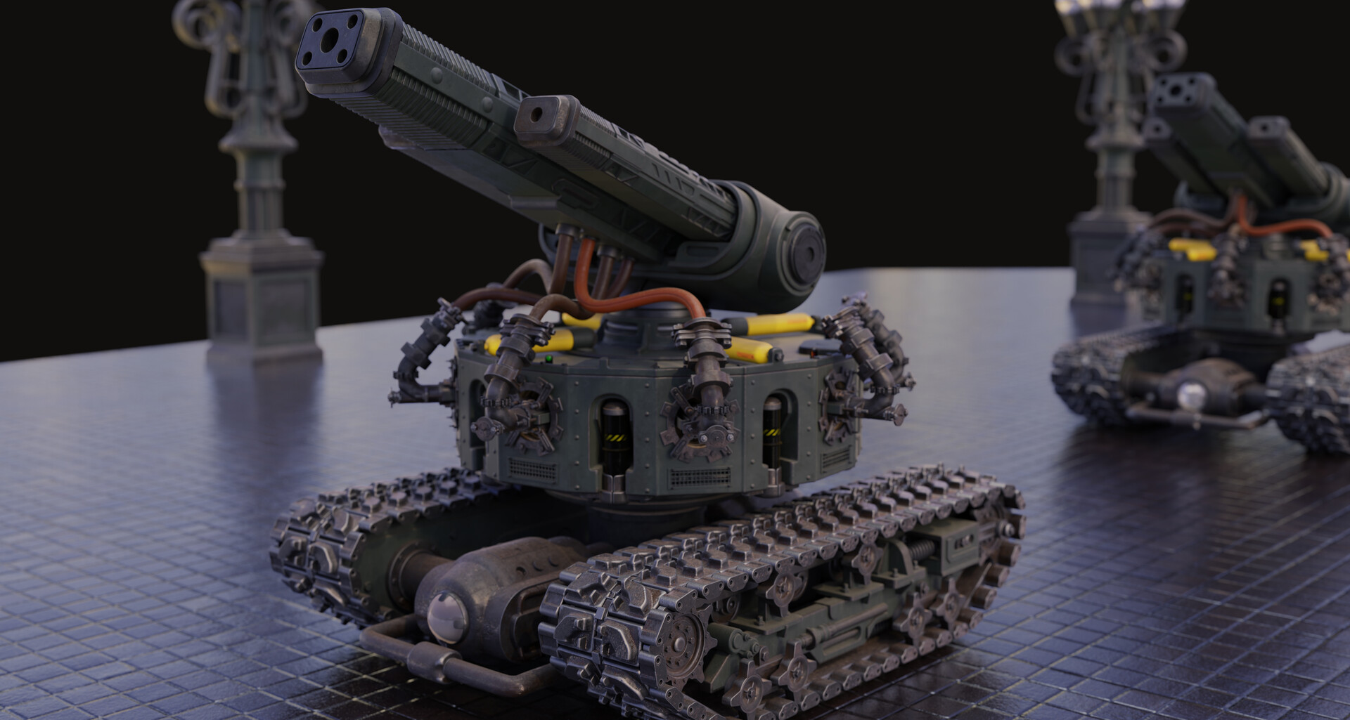 ArtStation - Planetary defence plasma cannon