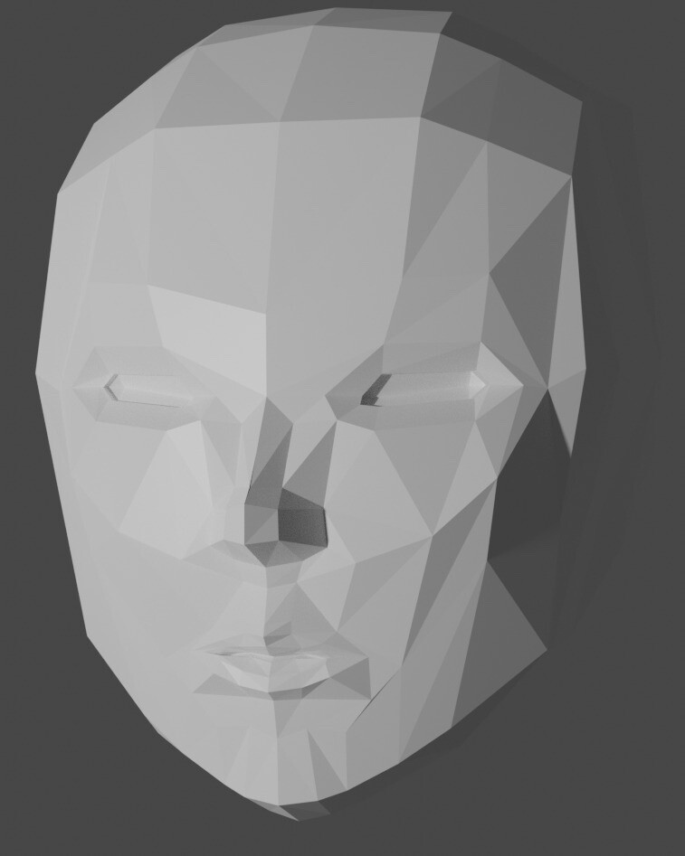 ArtStation - Face 3D Blender Model