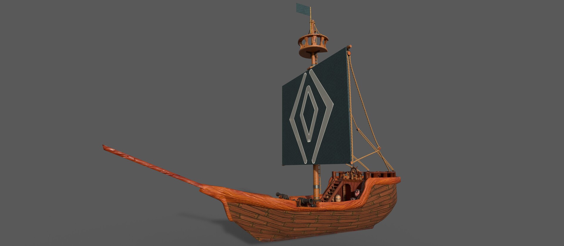 ArtStation - SOT inspired Sloop