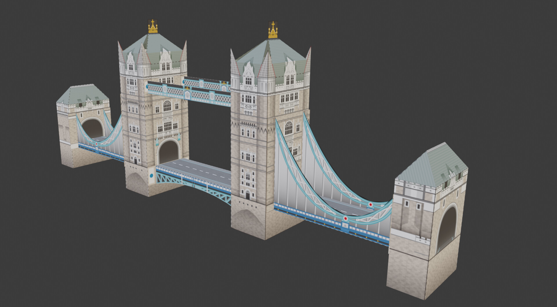 ArtStation - Tower Bridge UV Model