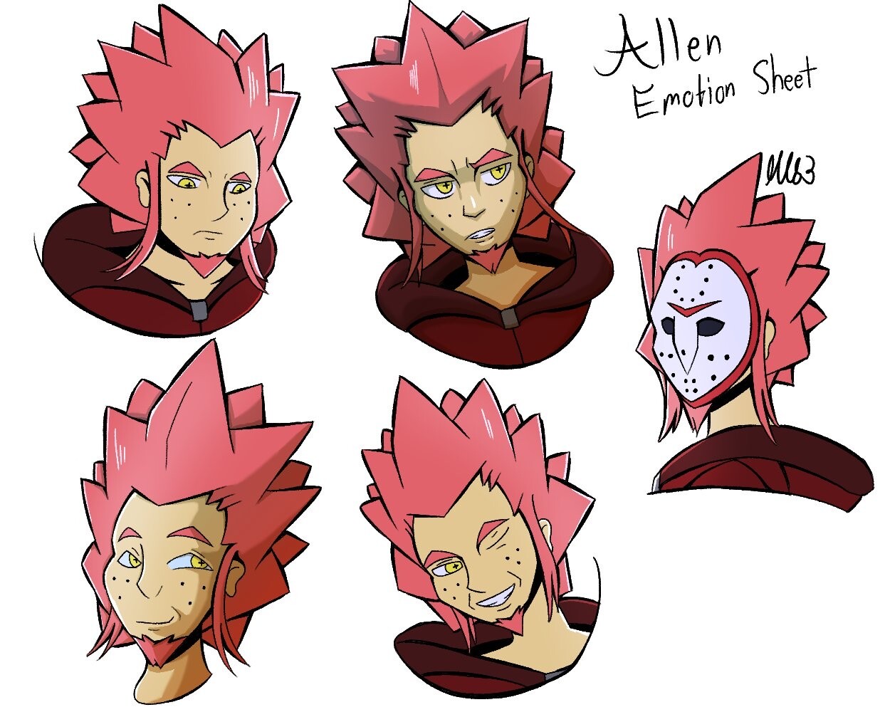 ArtStation - Allen Expression Sheet