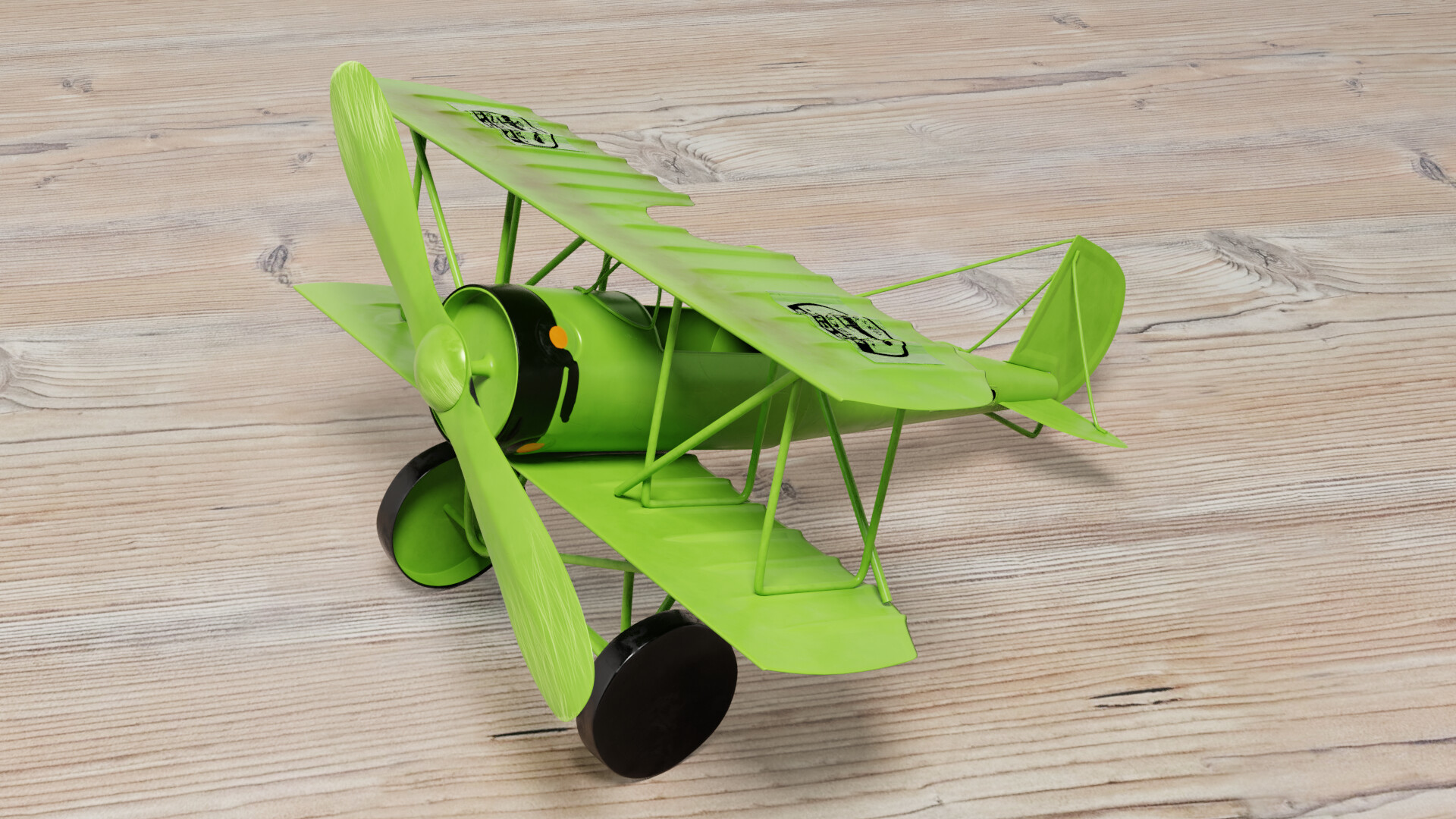 ArtStation - Vintage styled decorative plane