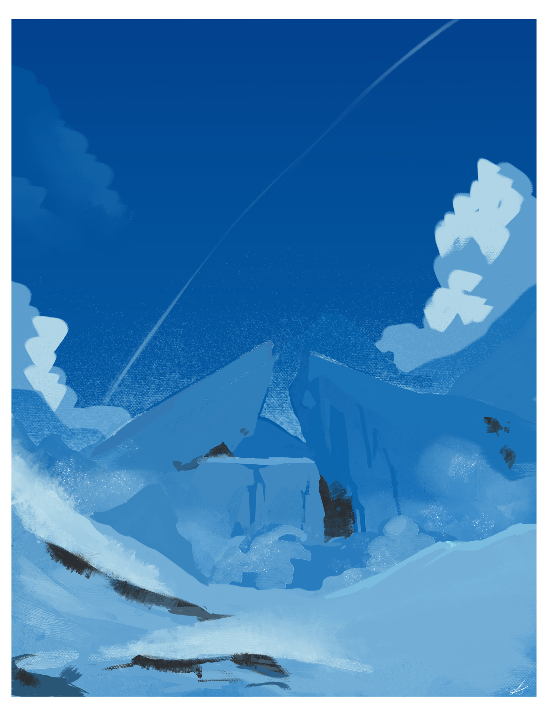 ArtStation - snowy peaks