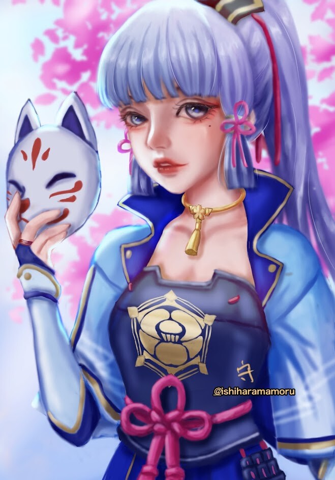 ArtStation - Kamisato Ayaka from Genshin Impact