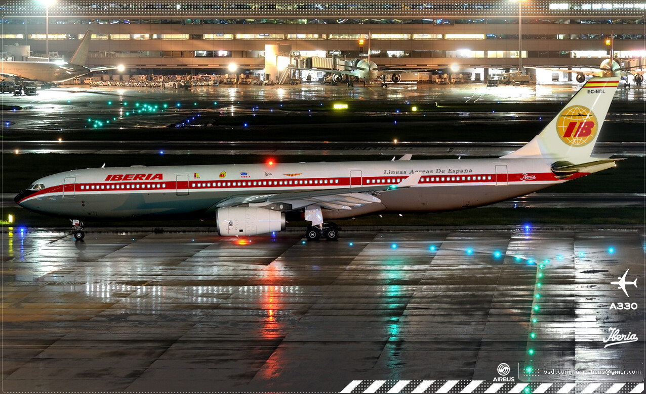 ArtStation - Iberia Airbus A330 RetroJet Livery concept