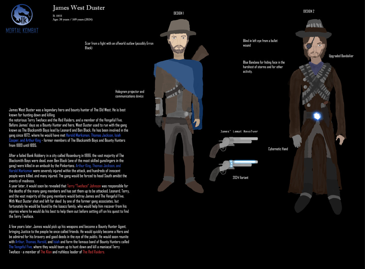 ArtStation - Concept Design - "James West Duster" (Mortal Kombat)