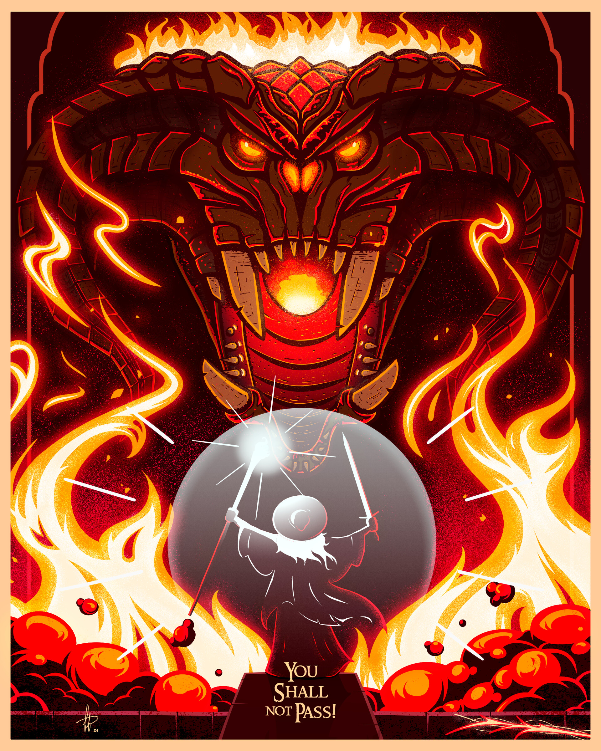 Gandalf Balrog You Shall Not Pass
