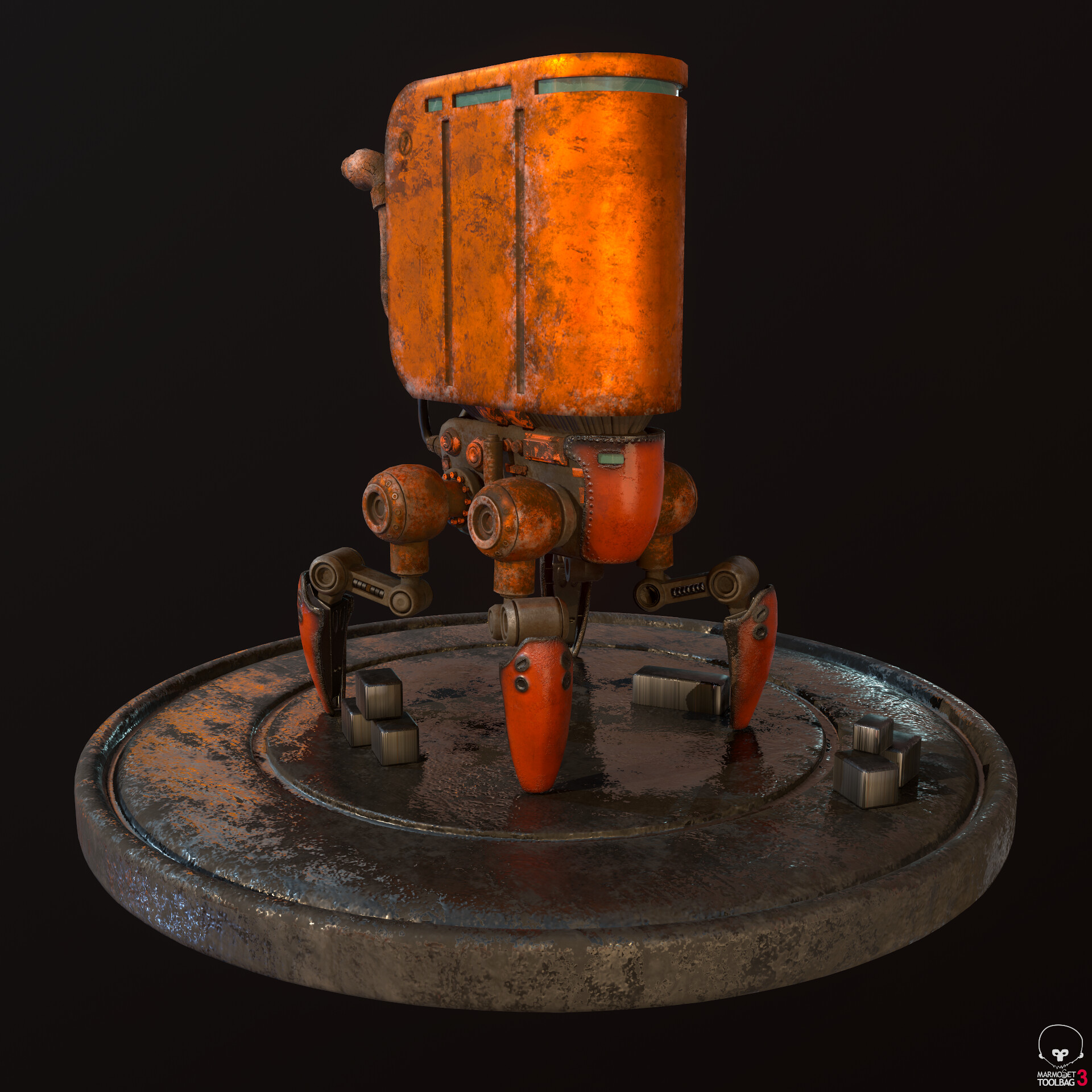 ArtStation - Orange Beast Mech