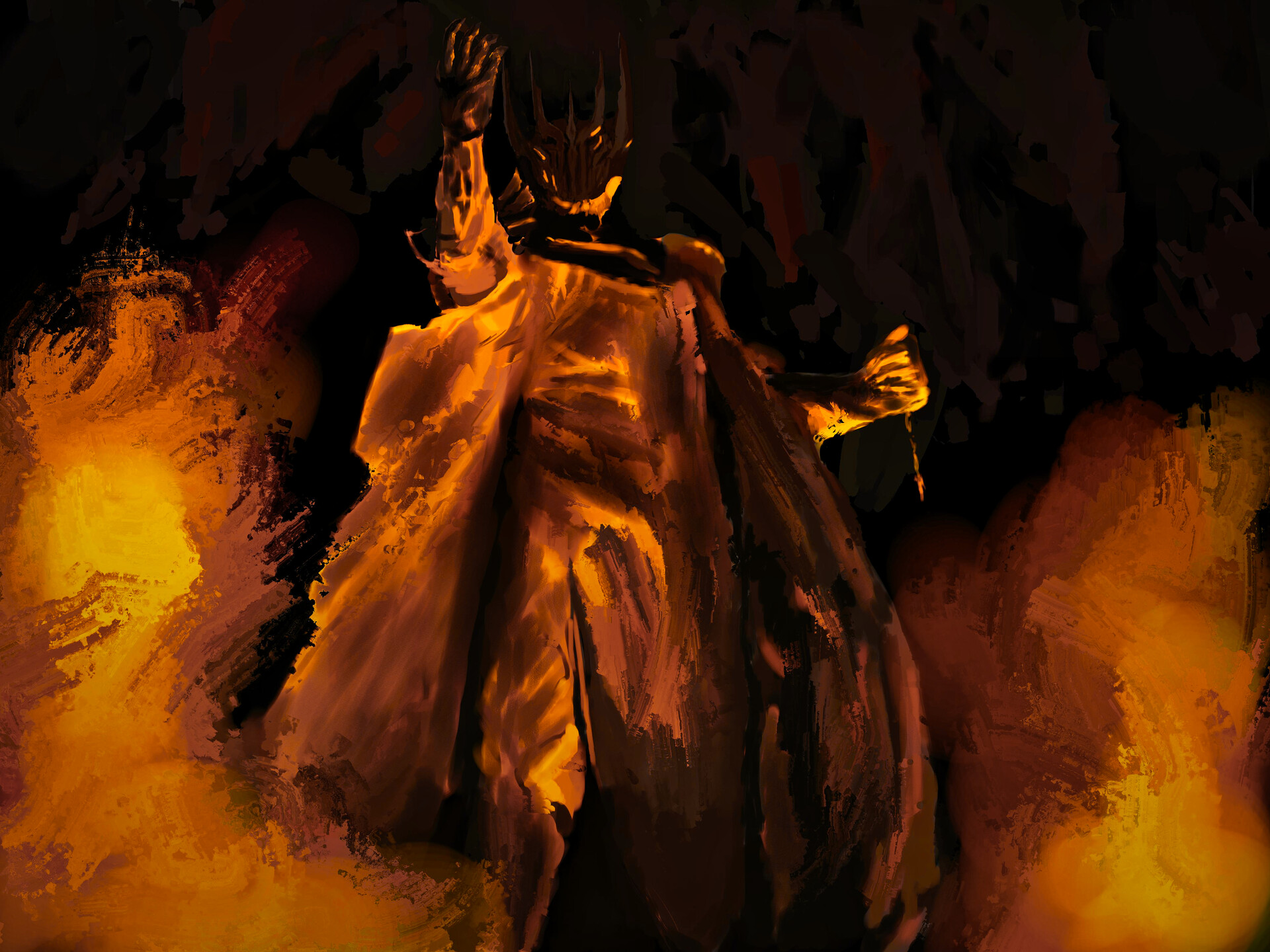 ArtStation - Fires of Mount Doom