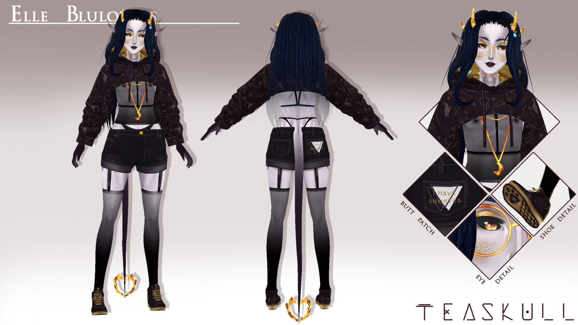 ArtStation - Elle Blulotuss Character model