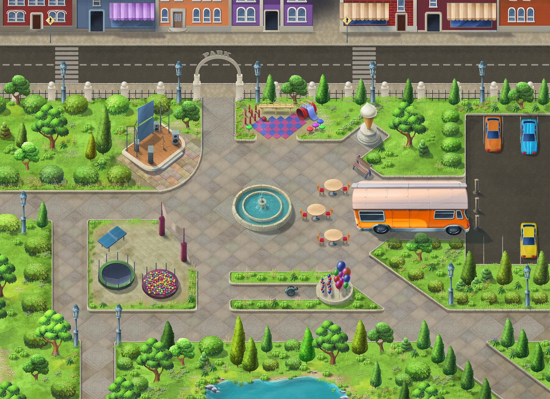 ArtStation - Game location. Сasual.