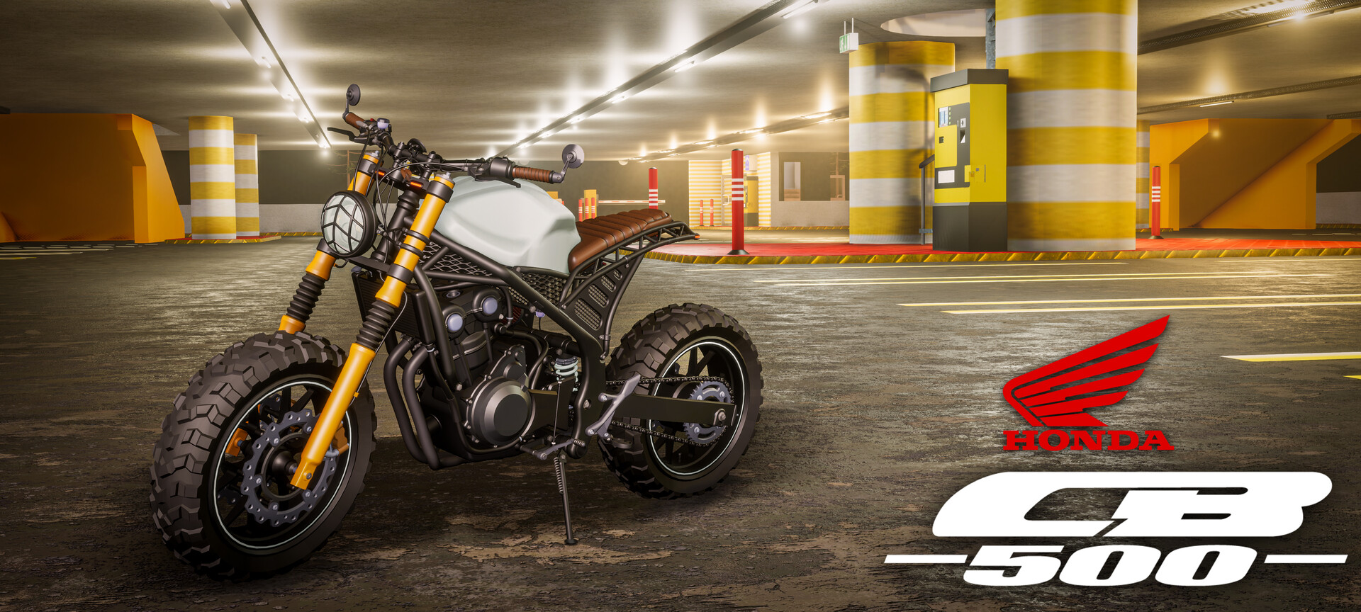 ArtStation - Honda cb500 fan art