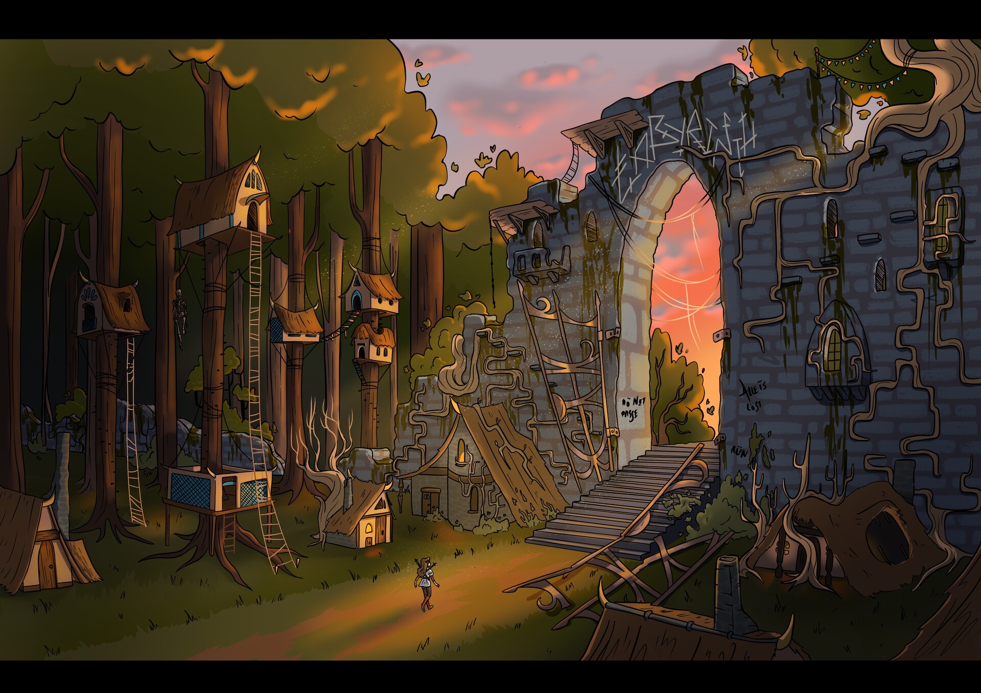 ArtStation - The Gate to the Labyrinth Concept