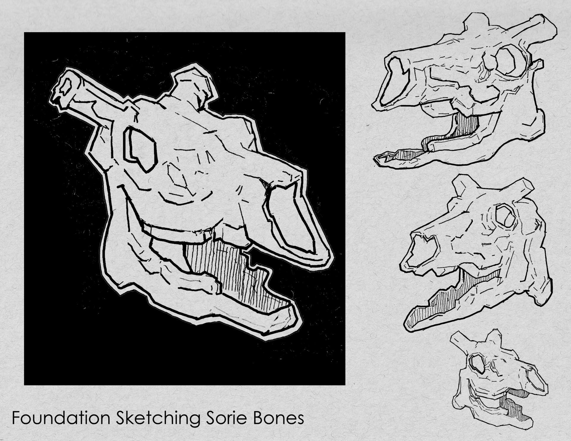 ArtStation - Bone structure study