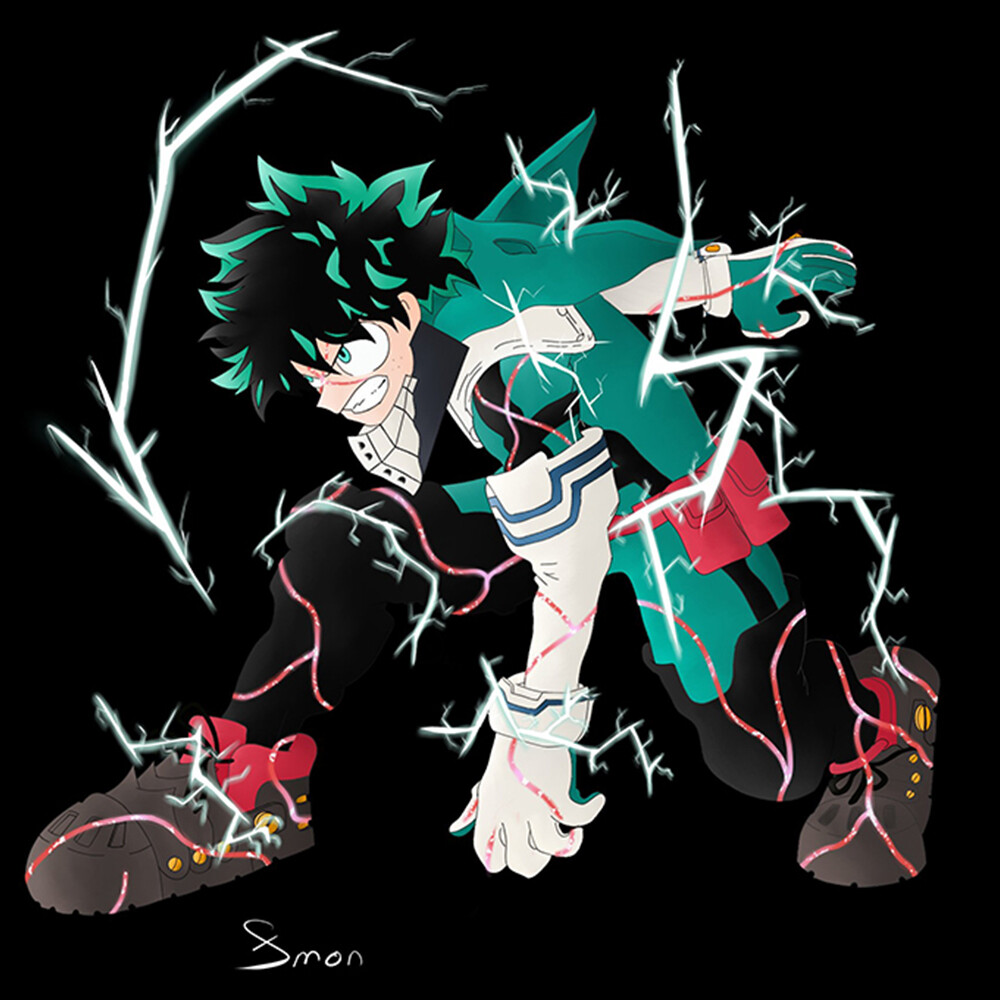 ArtStation - Drawing - Midoriya from My Hera Academia