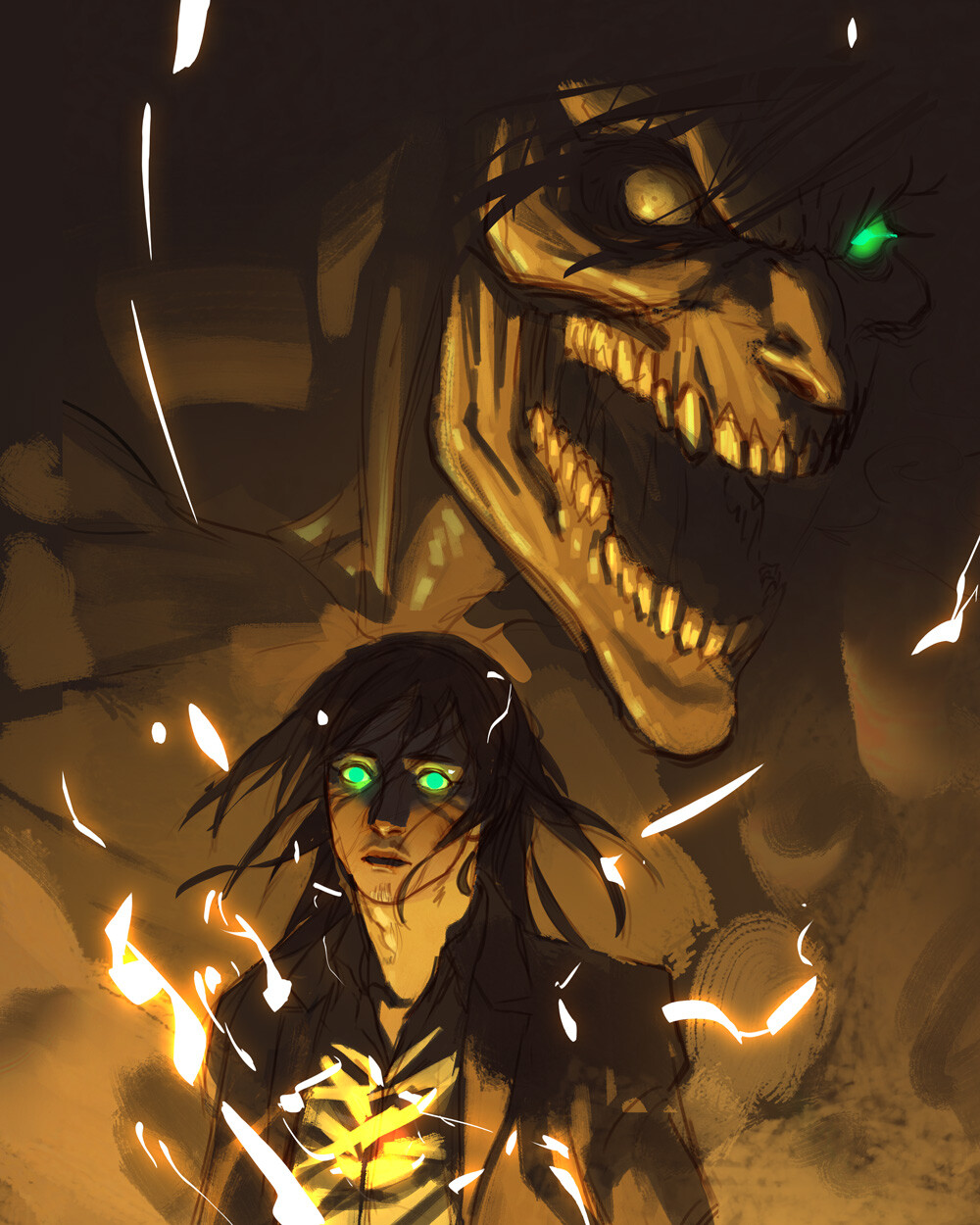 Eren Jaeger Angry Titan