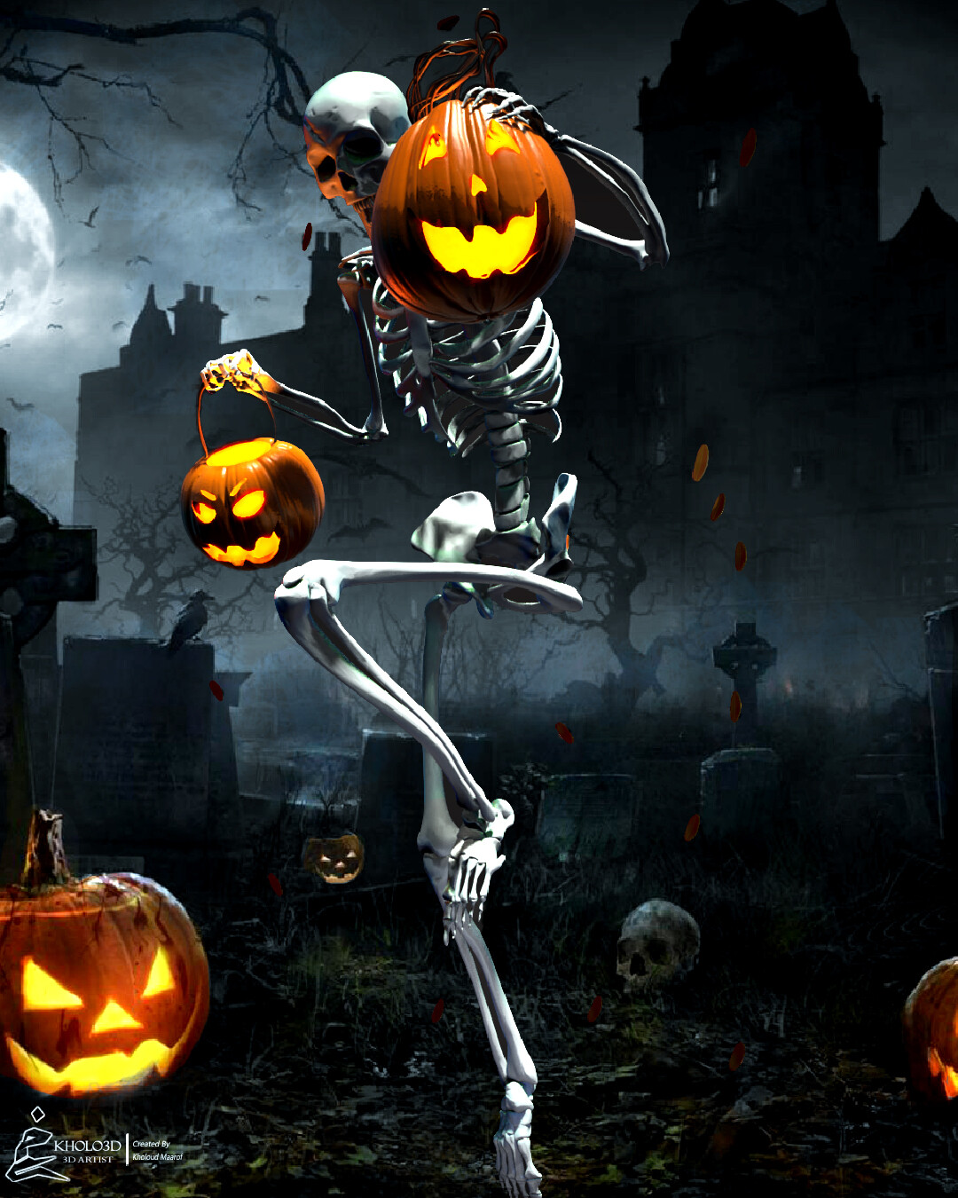 ArtStation - Scary Skeleton