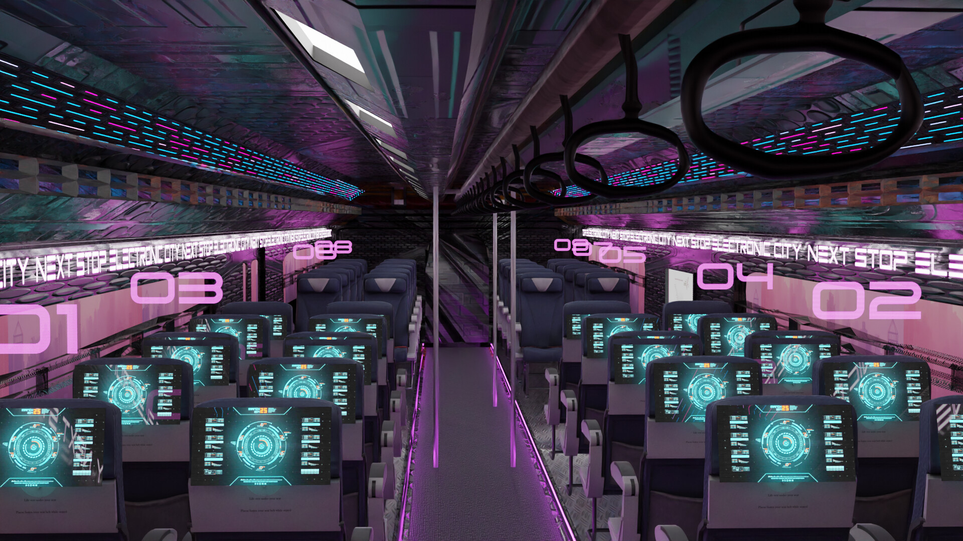 ArtStation - cyberpunk train