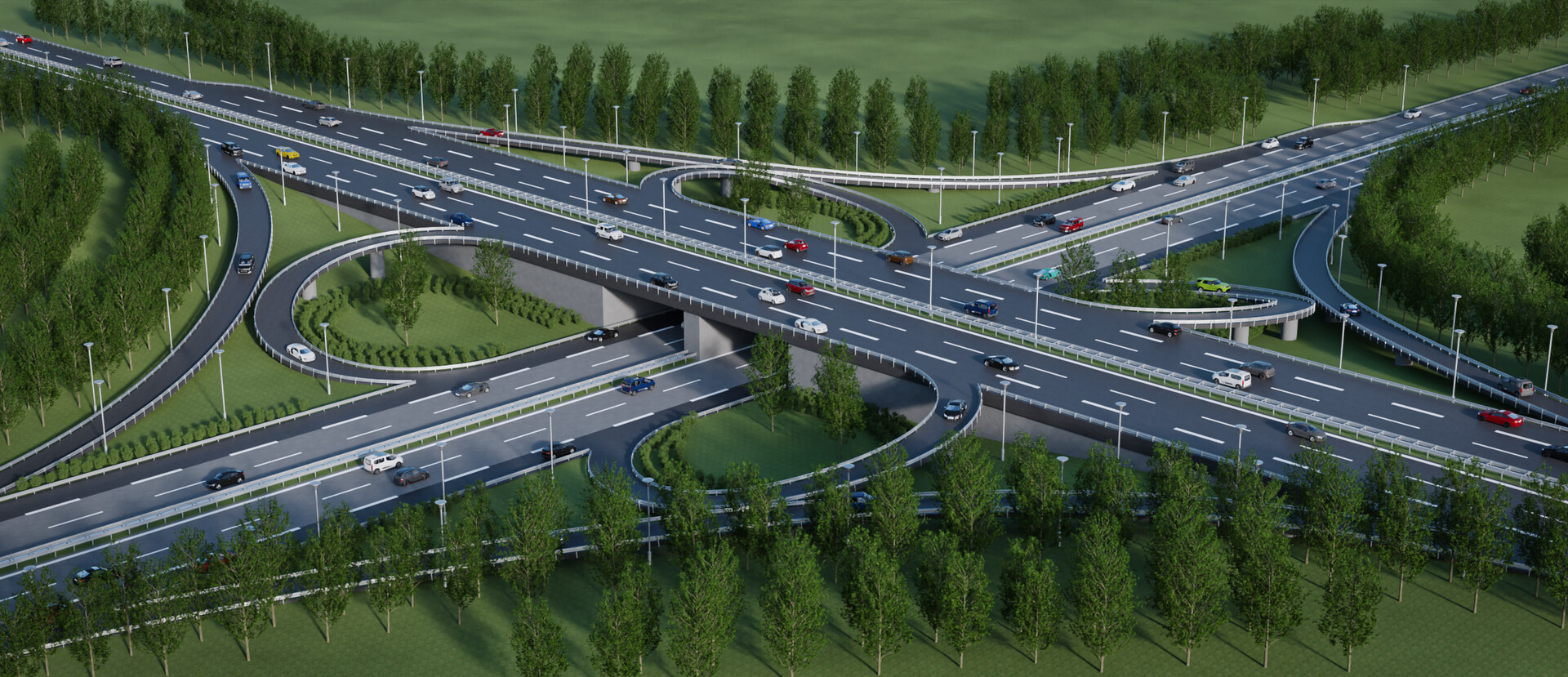 ArtStation - freeway intersection