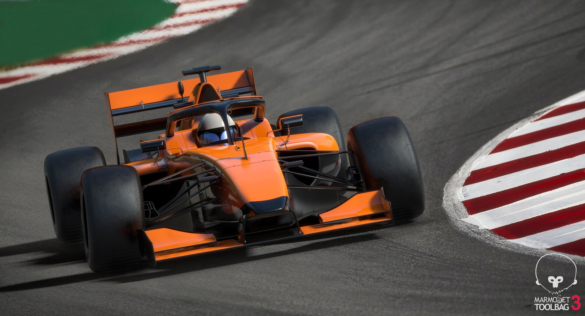 OpticalDreamSoft - Generic Formula Race Car 05 Low-poly PBR 3D model