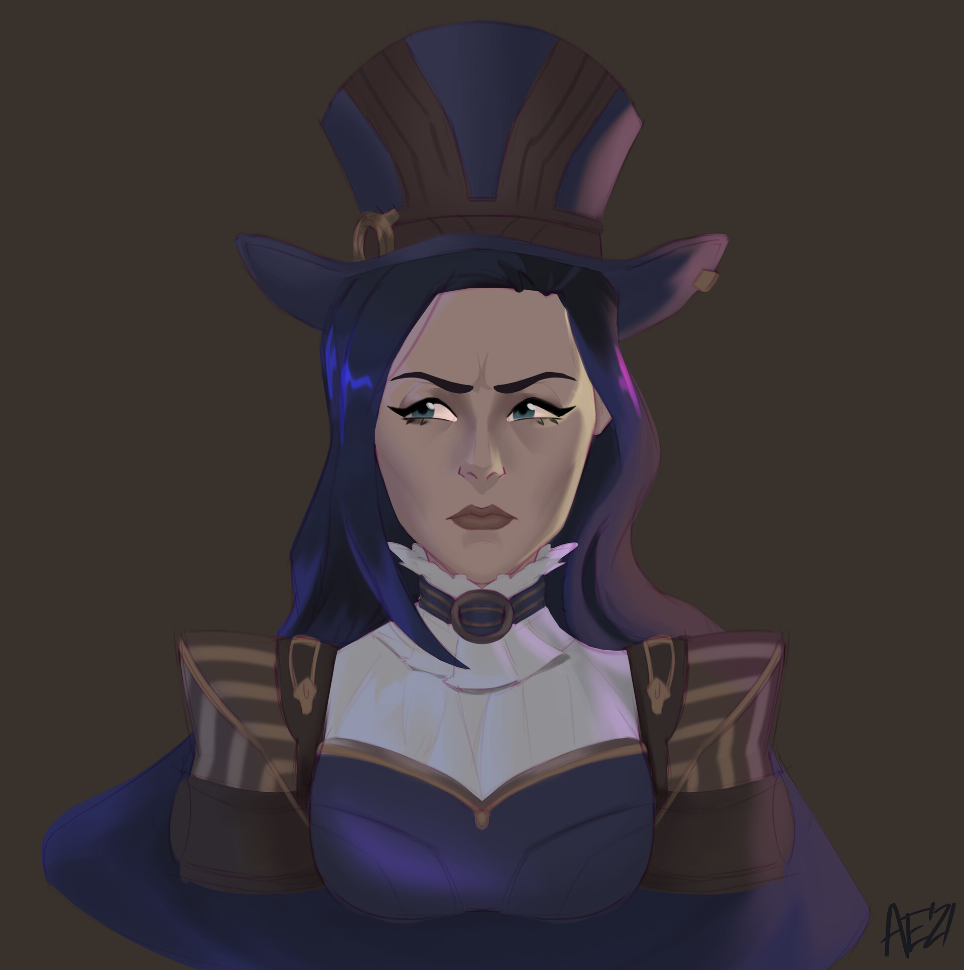 ArtStation - New Caitlyn design fanart