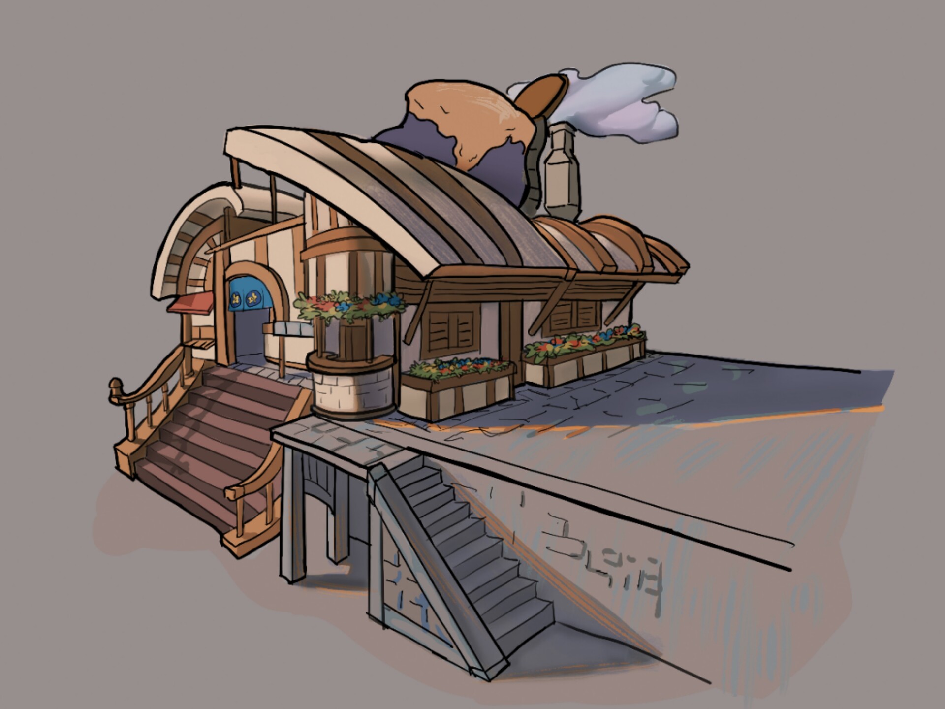 ArtStation - Cute building