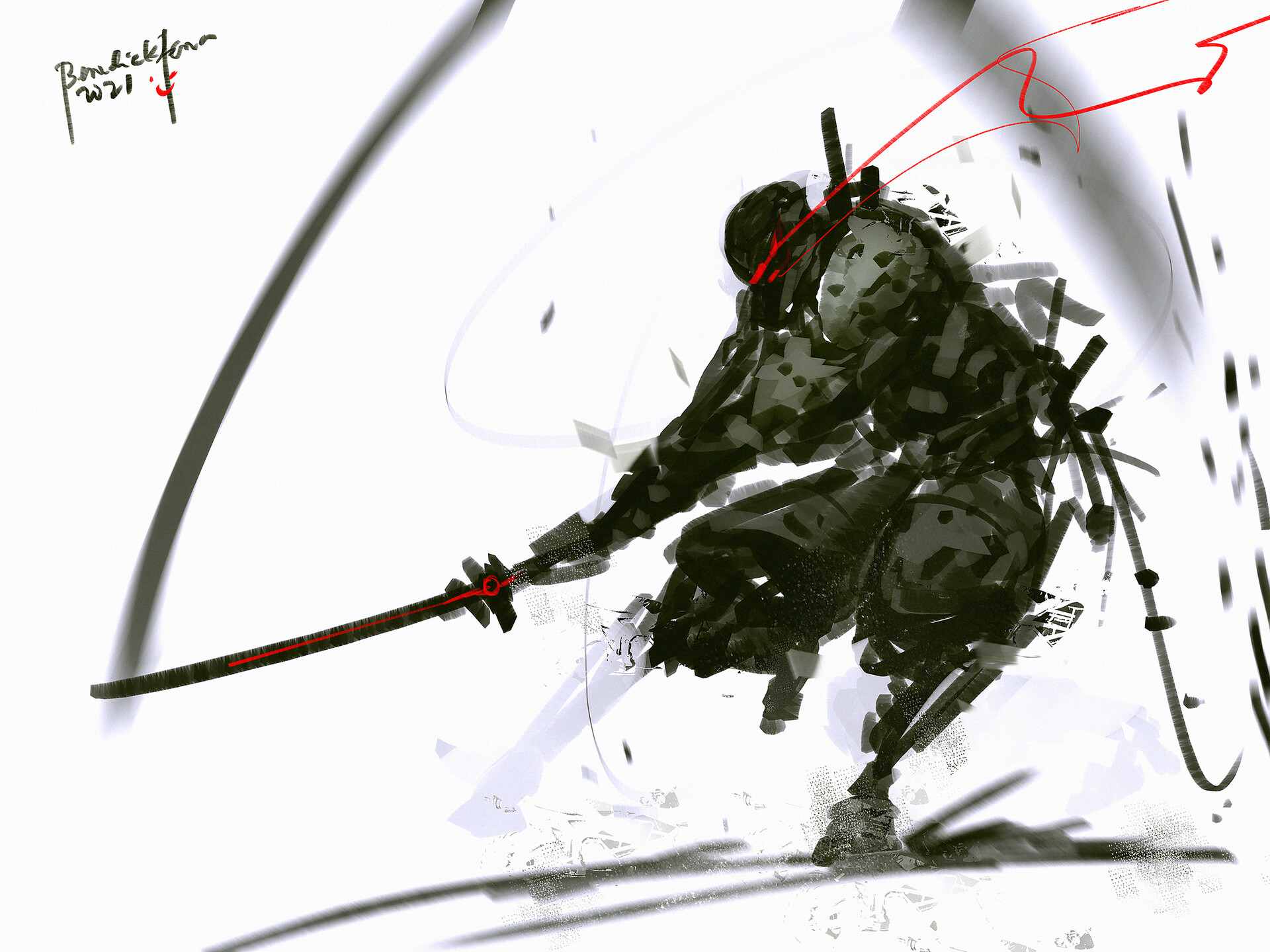 how to draw shadow ninja