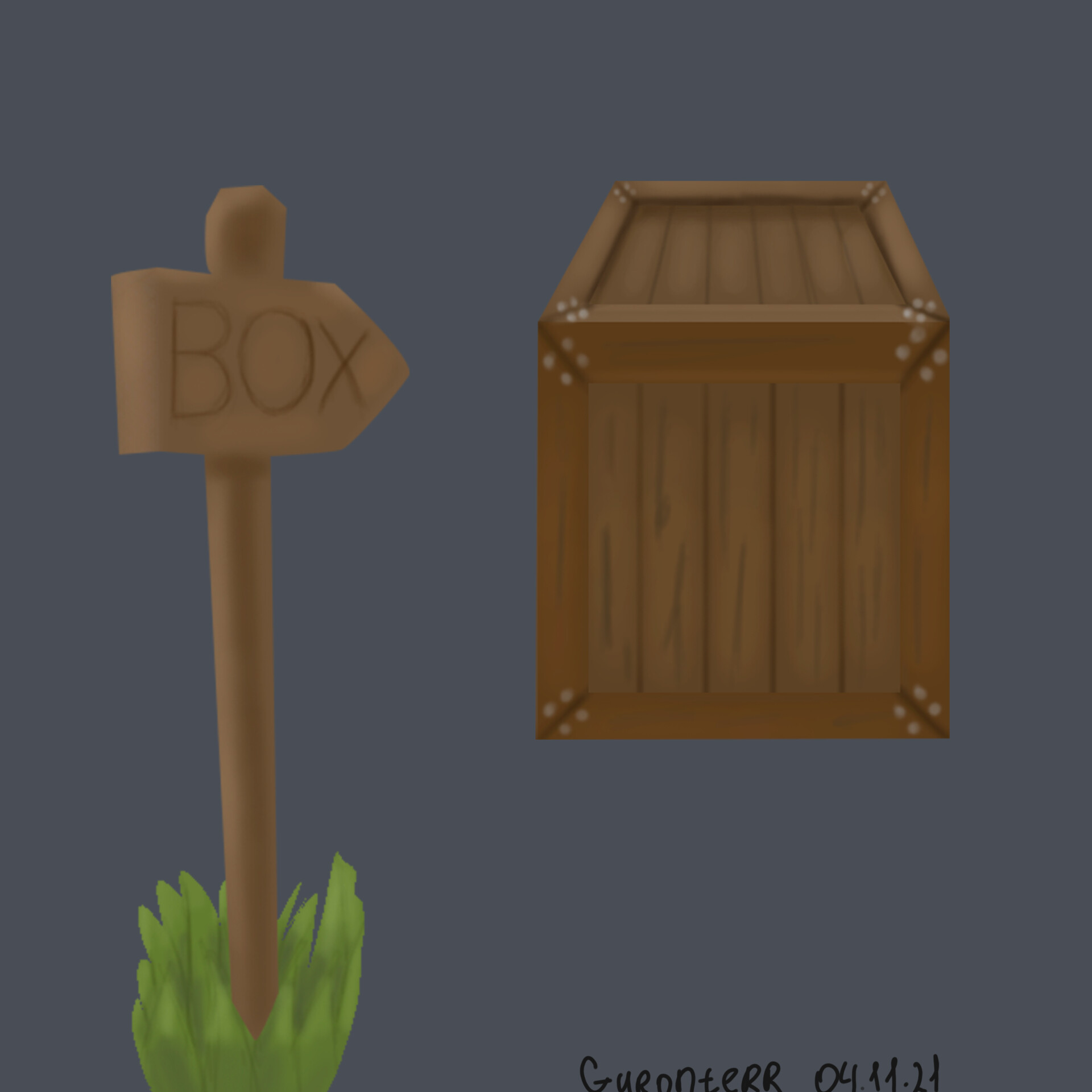 ArtStation - Pointer and box