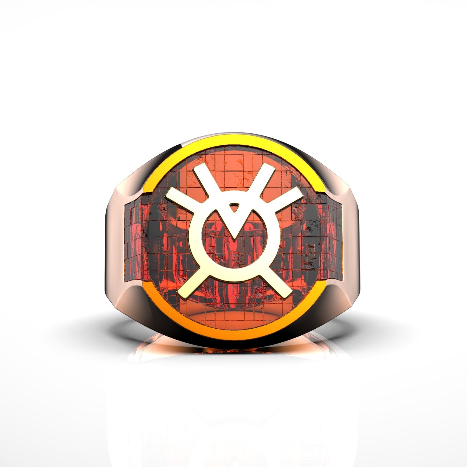 Brendon Burke - Orange Lantern Ring