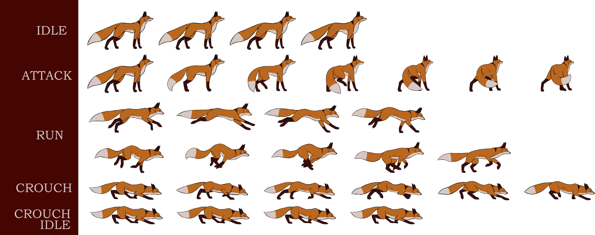 ArtStation - Fox Spritesheet