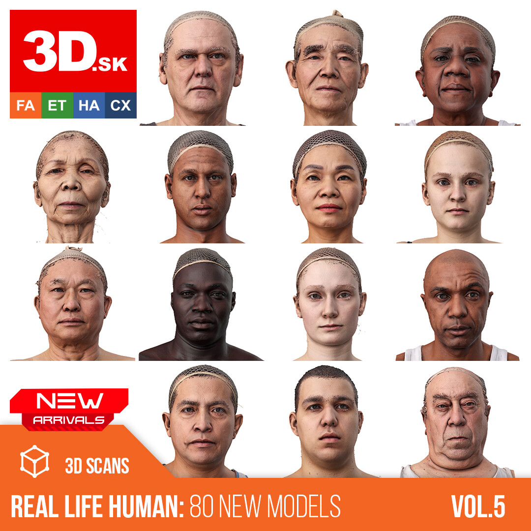 ArtStation - New 80 Real LIFE Human 3D Scans
