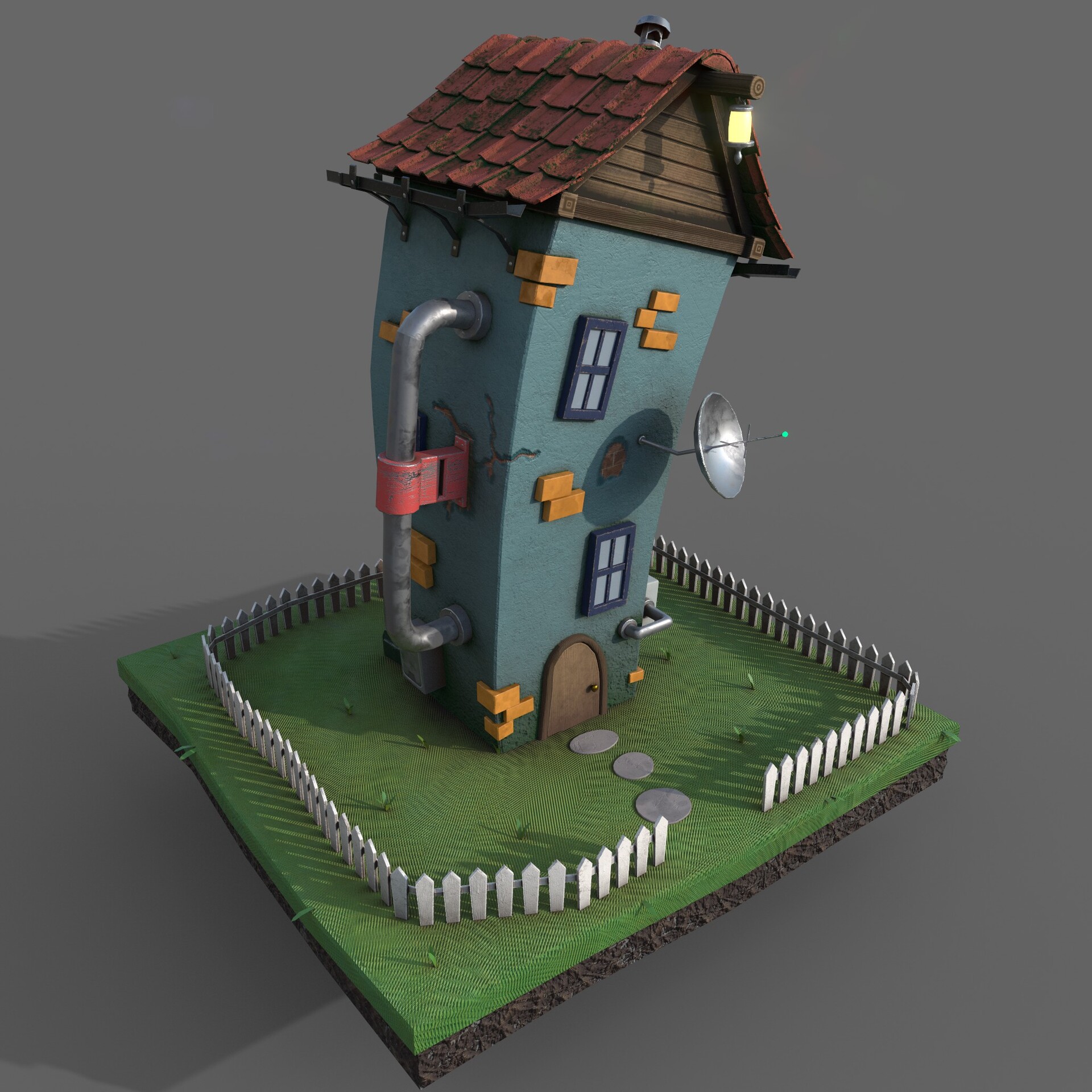 ArtStation - Wonky Town House